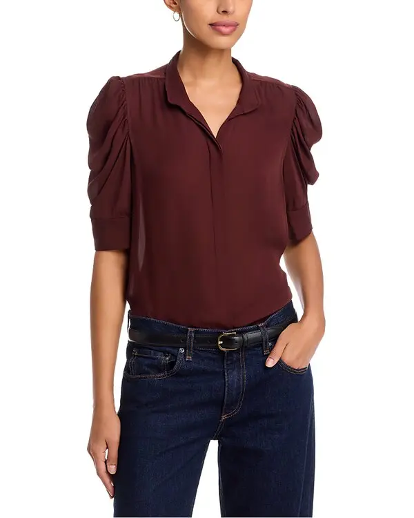 FRAME The Gillian Silk Top