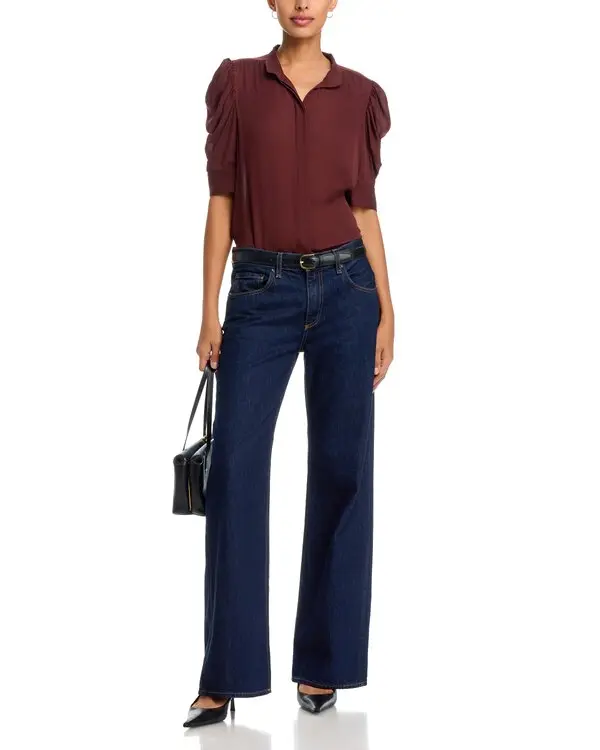 FRAME The Gillian Silk Top