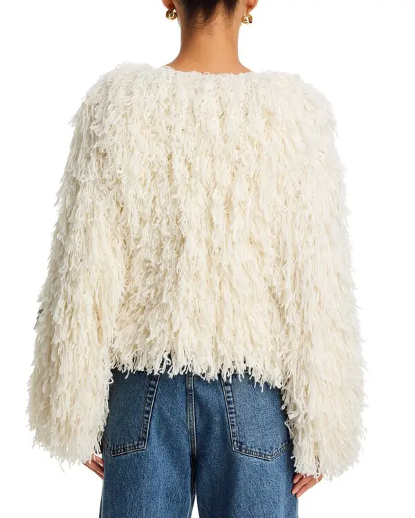 FRAME The Fringe Sweater Jacket