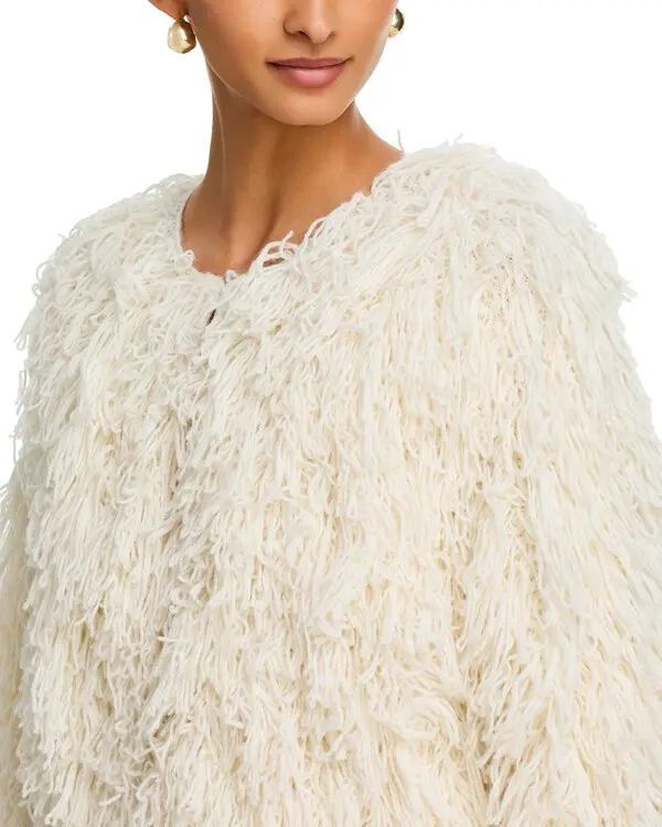 FRAME The Fringe Sweater Jacket