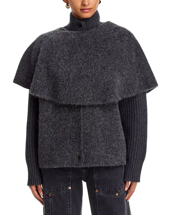 FRAME The Wrap Cape Coat