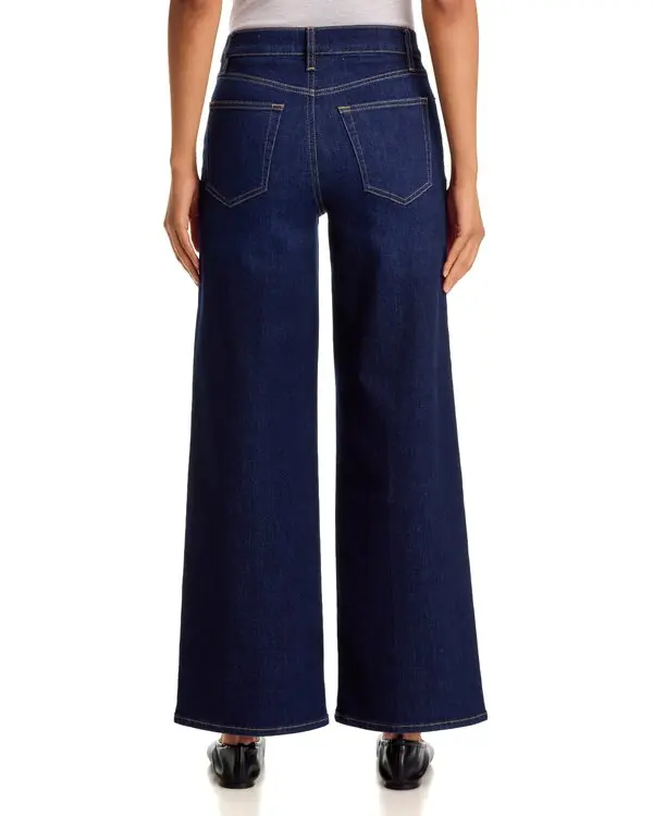 FRAME Le Slim Palazzo High Rise Exposed Button Jeans