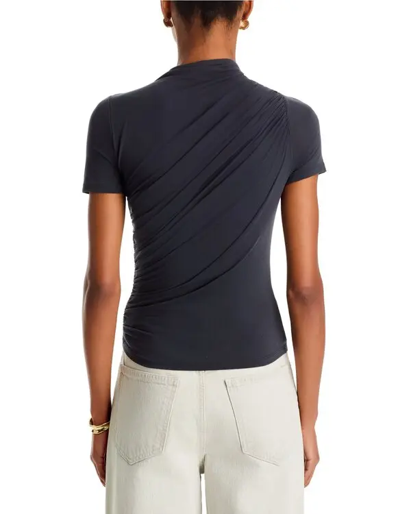 FRAME Short Sleeve Draped Top