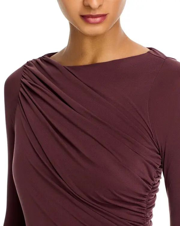 FRAME The Draped Long Sleeve Top
