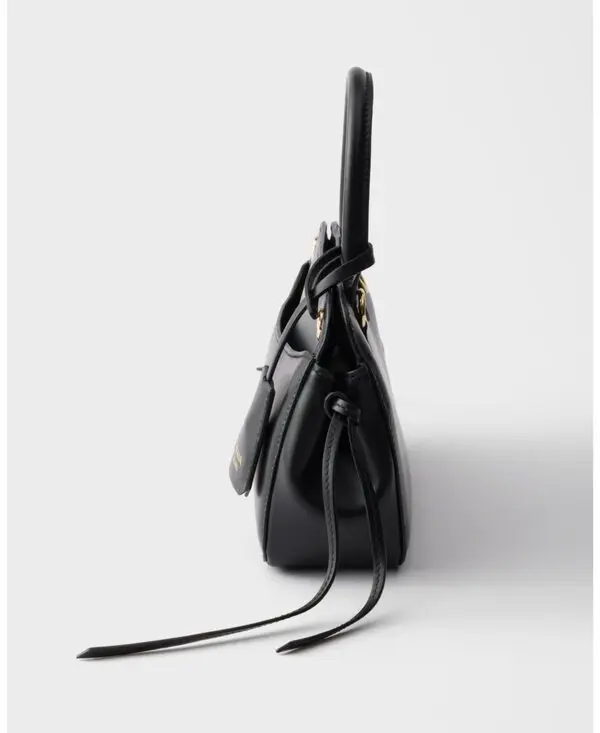 Prada Carry Mini Leather Handbag - Black
