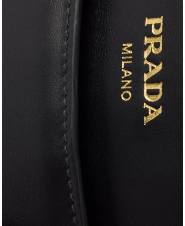 Prada Carry Mini Leather Handbag - Black