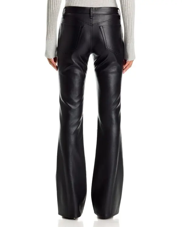 Rag & Bone Kinsley Faux Leather Low Rise Bootcut Jeans