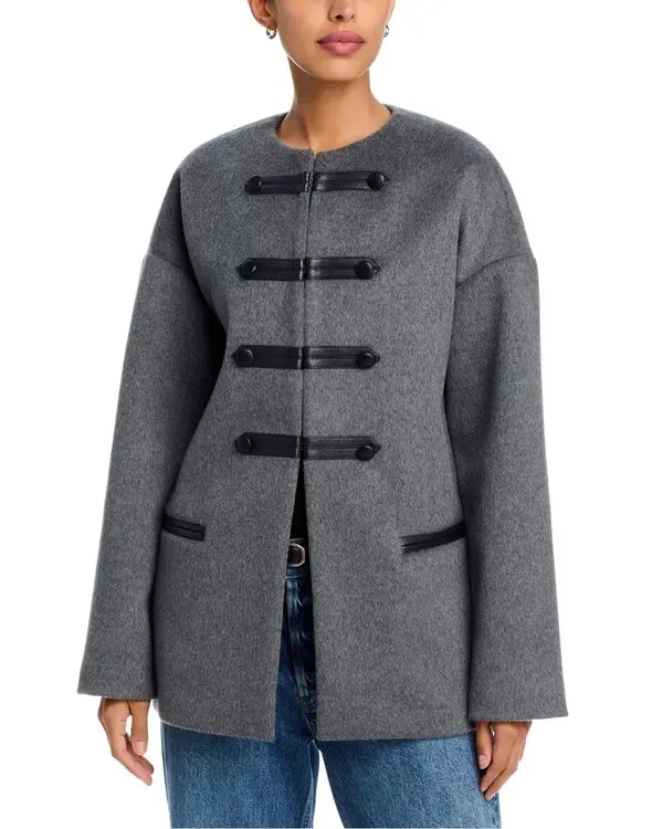 Rag & Bone Stefan Regalia Collarless Coat