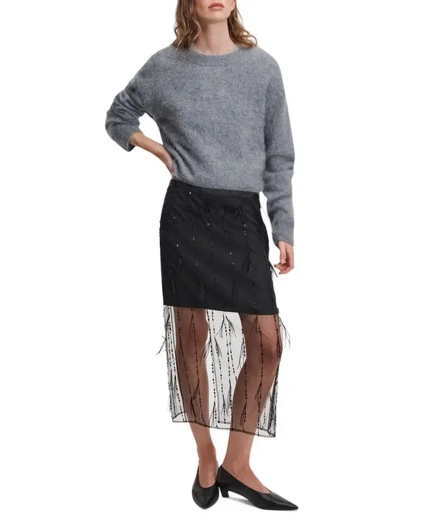 Rag & Bone Geena Embellished Column Skirt