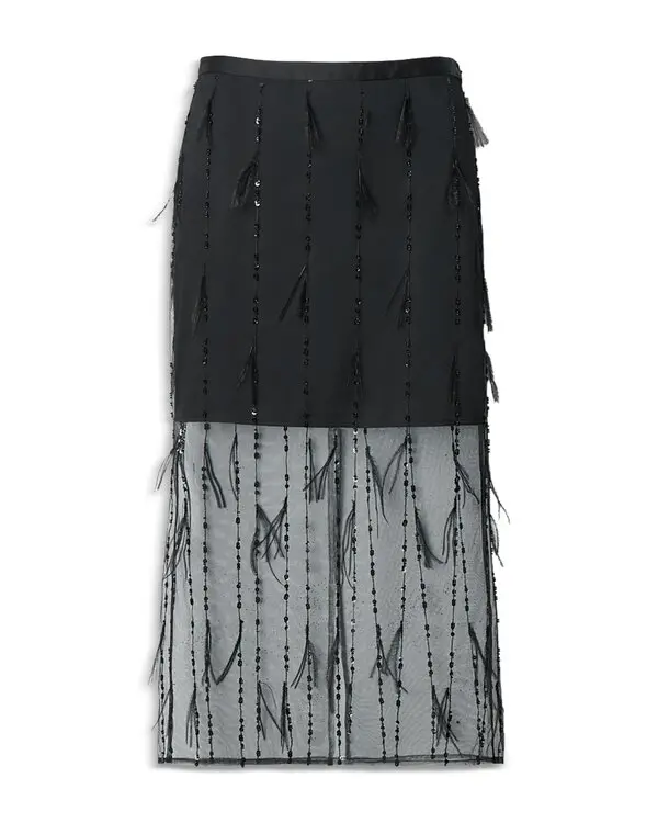 Rag & Bone Geena Embellished Column Skirt