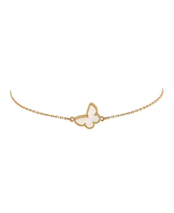 VAN CLEEF & ARPELS Sweet Alhambra Butterfly Bracelet 18k And Mother Of Pearl - Gold