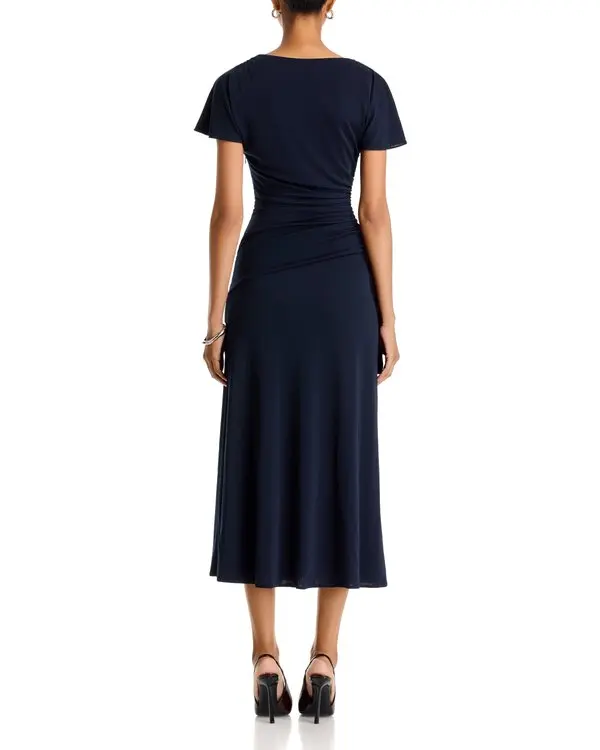 Cinq À Sept Avielle Draped Midi Dress