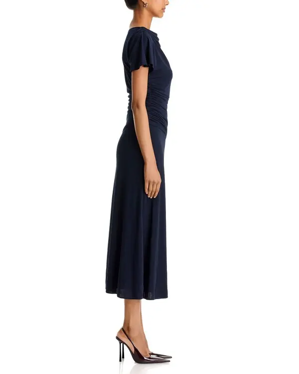 Cinq À Sept Avielle Draped Midi Dress