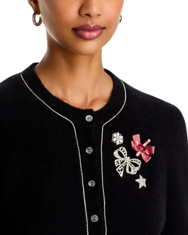 Cinq À Sept Allura Brooch Cardigan