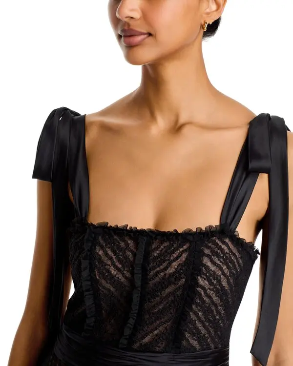 Cinq À Sept Sabrina Lace Midi Dress