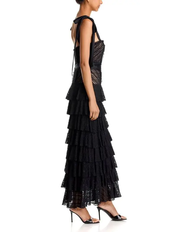 Cinq À Sept Sabrina Lace Midi Dress