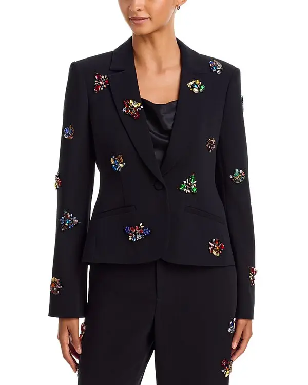 Cinq À Sept Karlie Crown Jewel Embellished Blazer