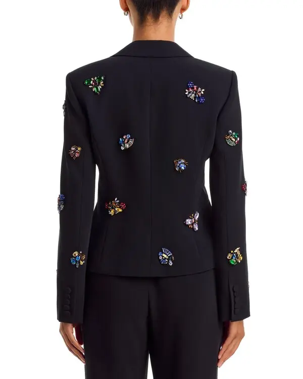Cinq À Sept Karlie Crown Jewel Embellished Blazer