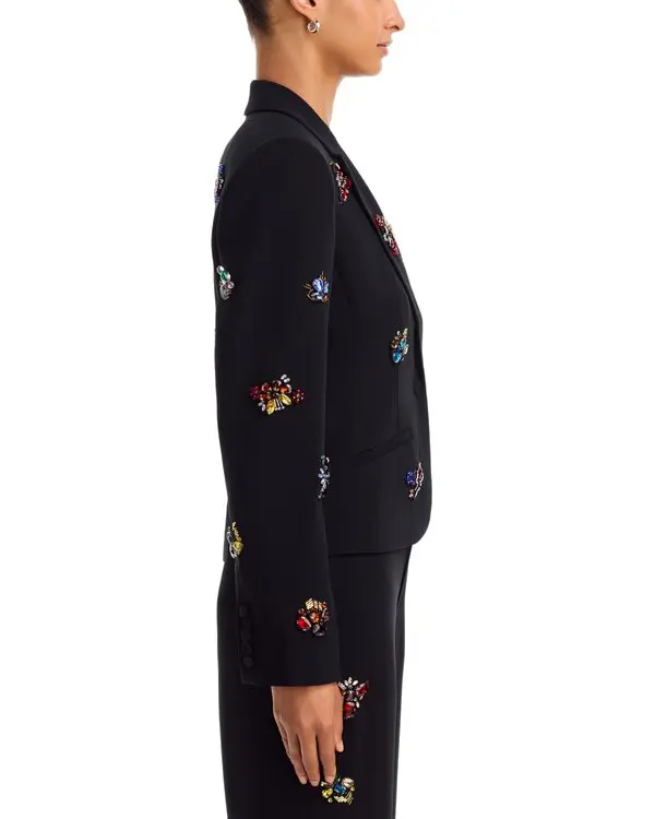Cinq À Sept Karlie Crown Jewel Embellished Blazer