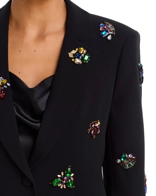 Cinq À Sept Karlie Crown Jewel Embellished Blazer