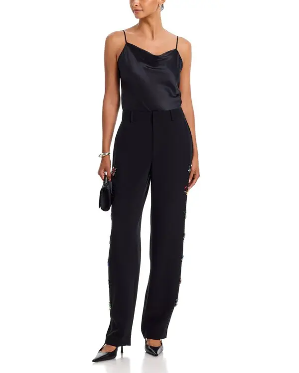 Cinq À Sept Crown Jewel Embellished Pants
