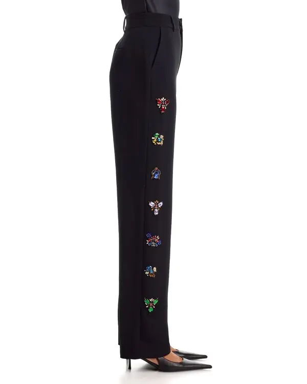 Cinq À Sept Crown Jewel Embellished Pants