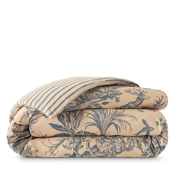 ANNE DE SOLENE 4 Continents Toile De Jouy Duvet Cover, King