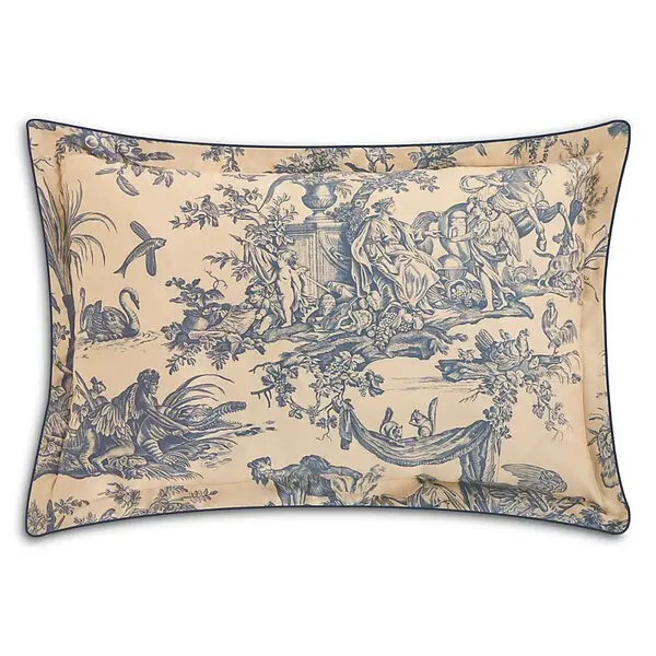 ANNE DE SOLENE 4 Continents Toile De Jouy Standard Sham