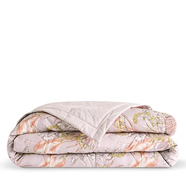 ANNE DE SOLENE Reception Queen Printed Quilted Coverlet
