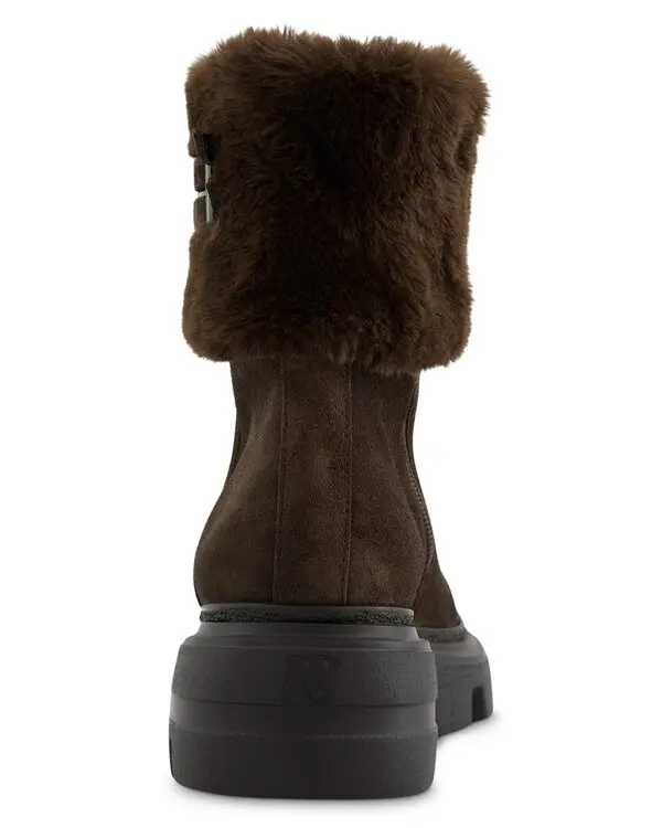Paul Green Frosty Leather Faux Fur Lined Boots