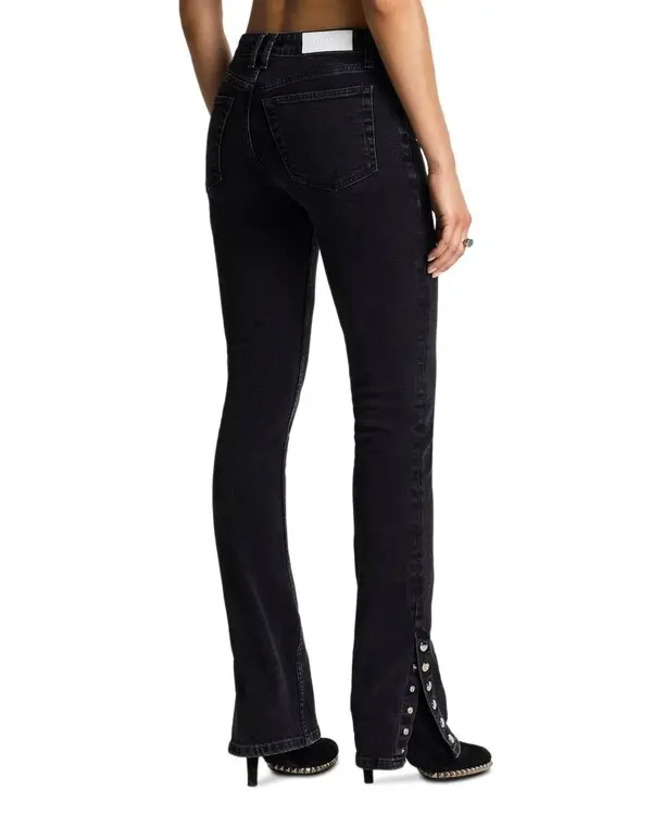 RE/DONE Britt Mid Rise Slim Straight Jeans