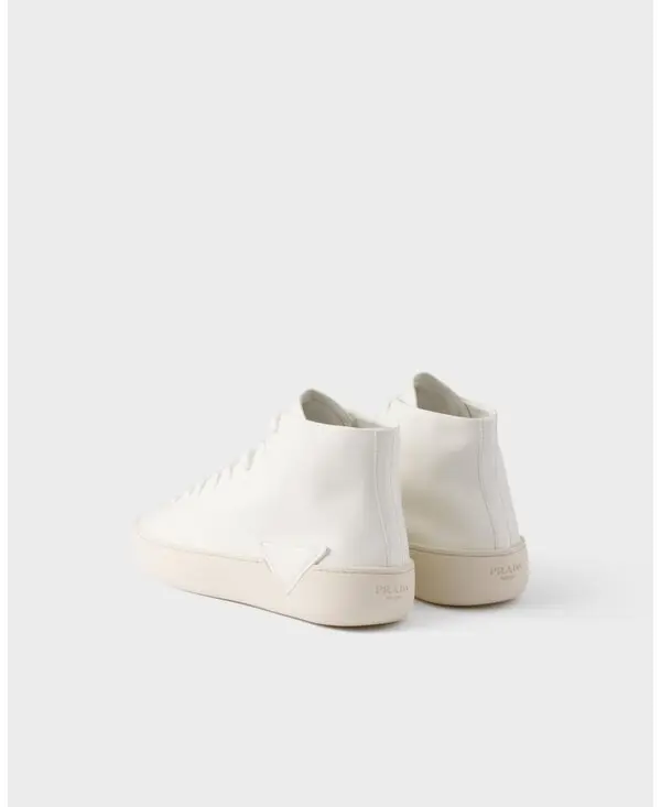 Prada High-top Leather Sneakers
