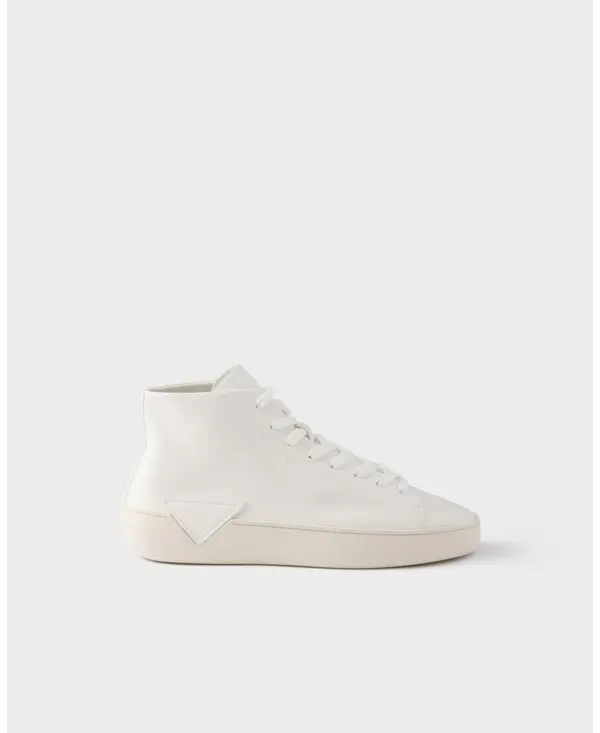 Prada High-top Leather Sneakers