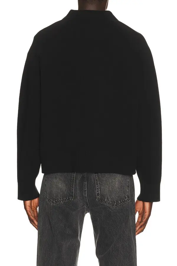 HONOR THE GIFT Knitted Zip Long Sleeve Polo