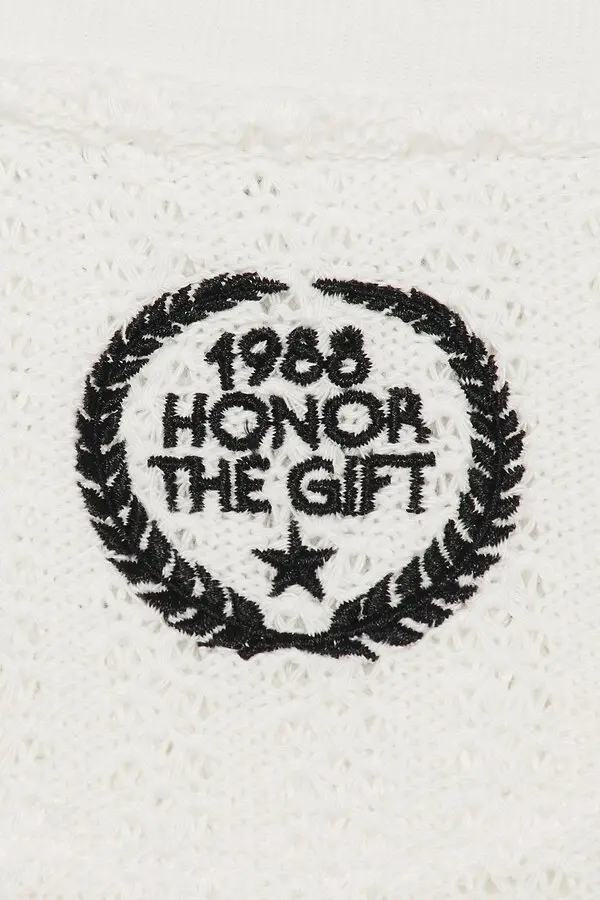 HONOR THE GIFT Cable Knit Tee - Bone