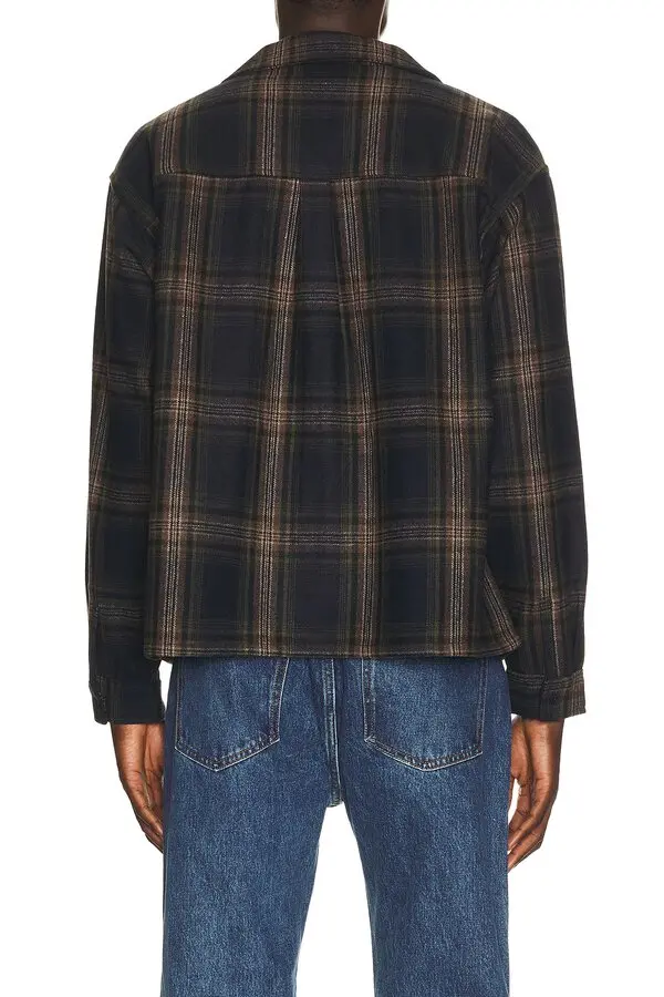 HONOR THE GIFT Plaid Flannel Long Sleeve Overshirt