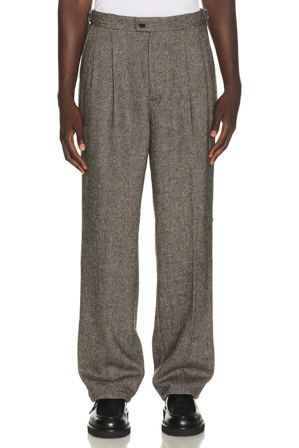 PERCIVAL Wilde Birdseye Pleated Trousers