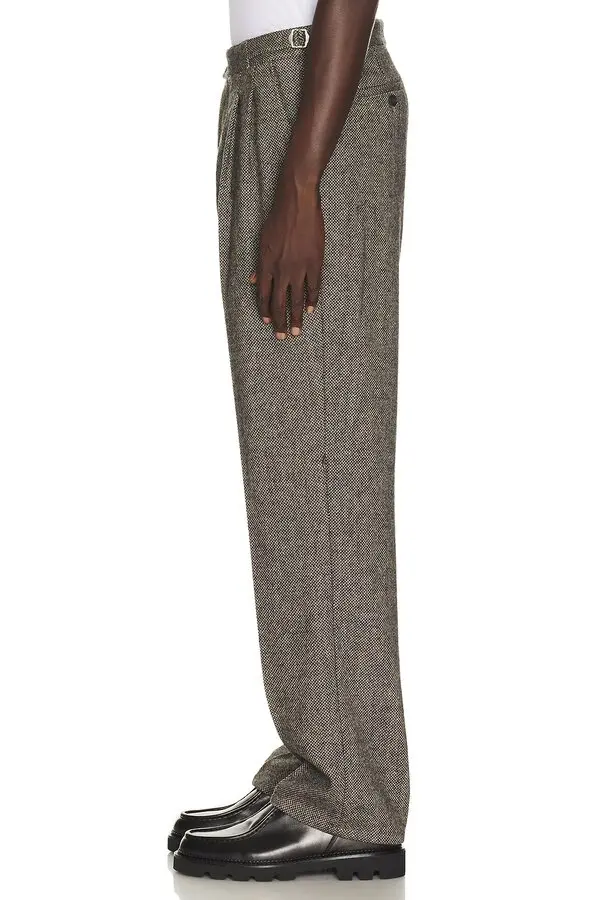PERCIVAL Wilde Birdseye Pleated Trousers
