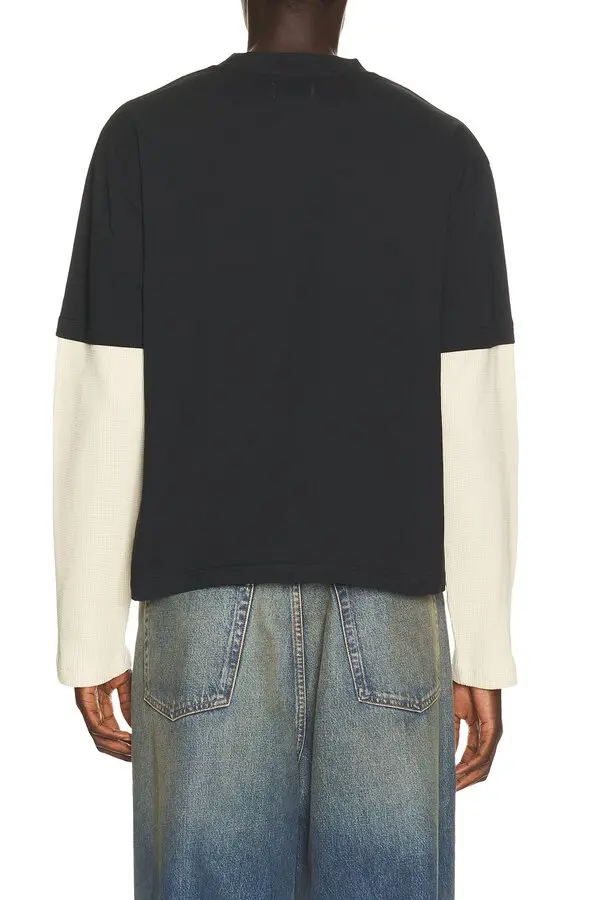 HONOR THE GIFT Honor Double Sleeve Tee - Black