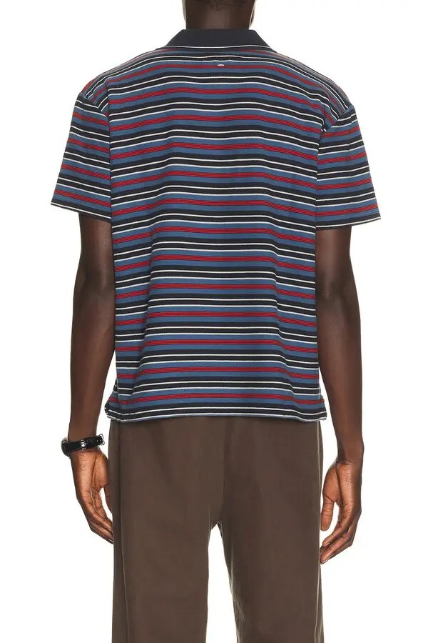 Rag & Bone Stripe Pique Polo