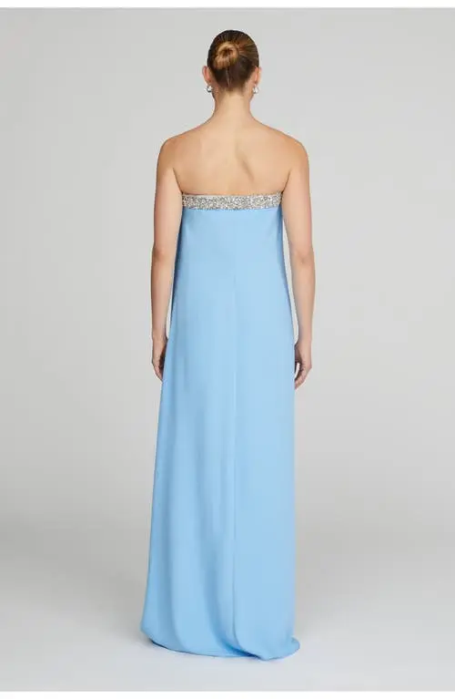 Halston Fleur Strapless Gown