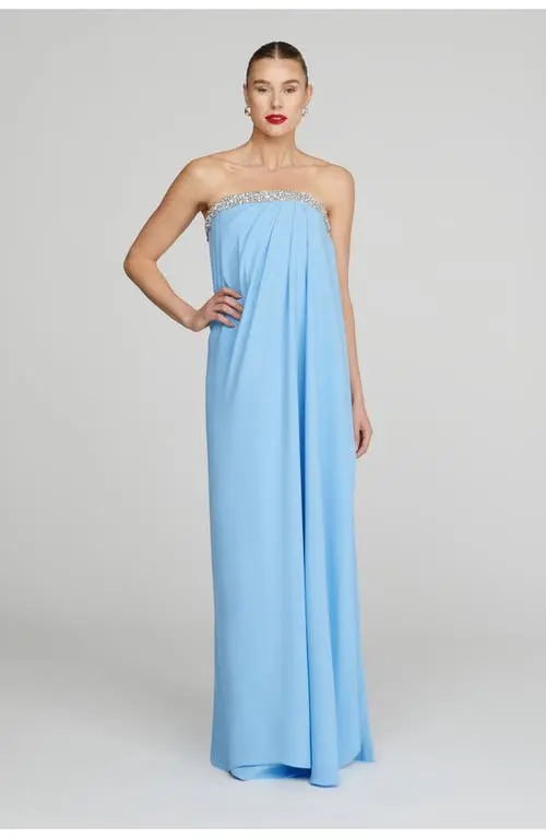Halston Fleur Strapless Gown