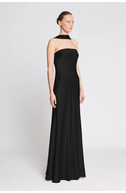 Halston Vali Crepe Gown
