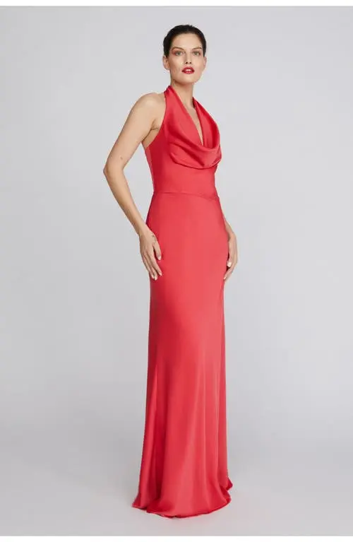 Halston Marcheline Crepe Gown