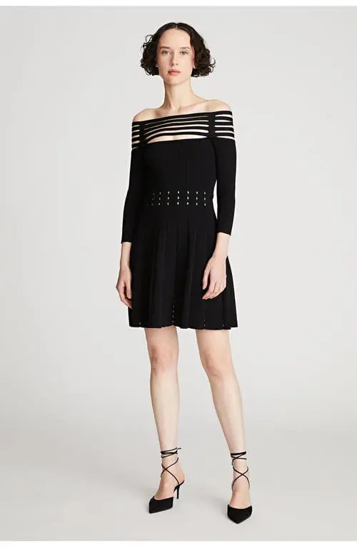 Halston Heather Dress In Matte Viscose