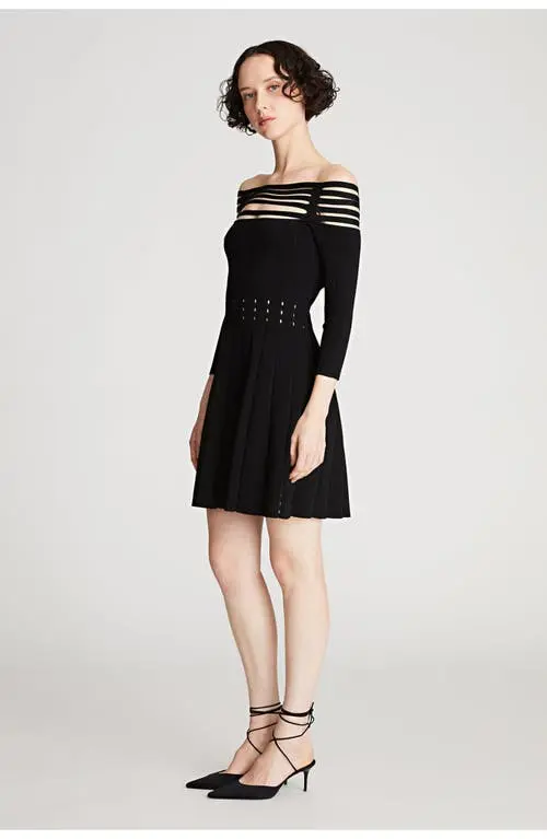 Halston Heather Dress In Matte Viscose