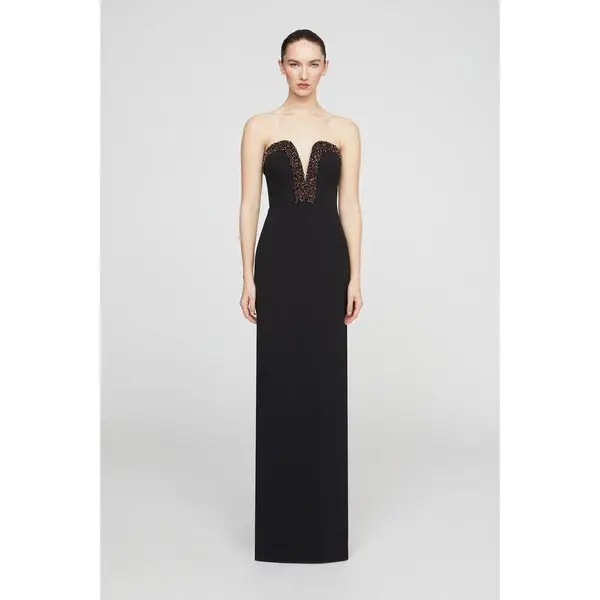 Halston Ila Crepe Gown