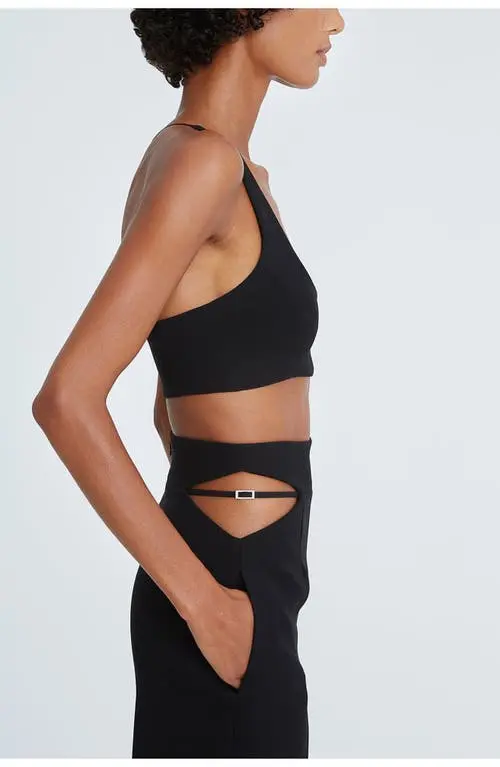 Halston Gwen Crepe Scoop Neck Bralette