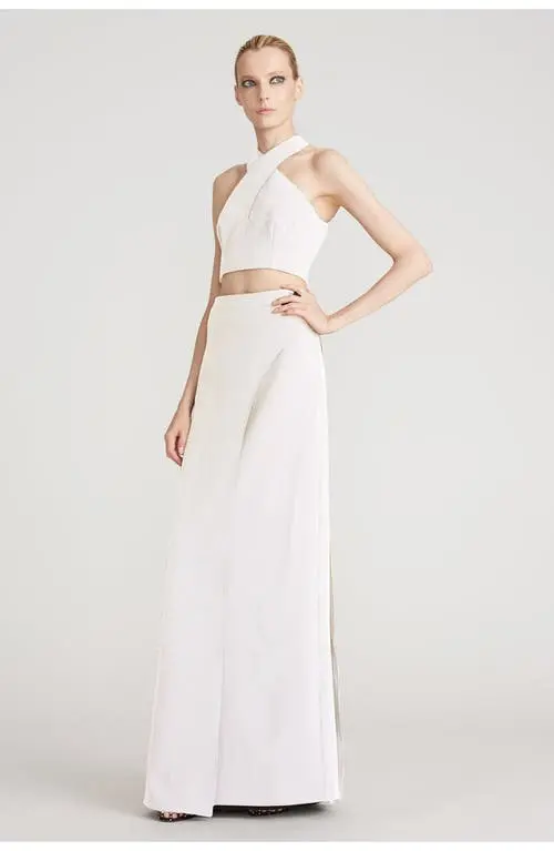 Halston Rane Crepe Skirt
