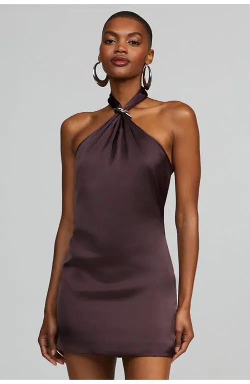 Halston Layla Dress In Charmeuse